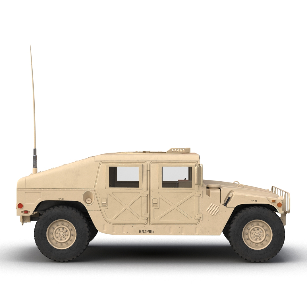 humvee desert 3d 3ds