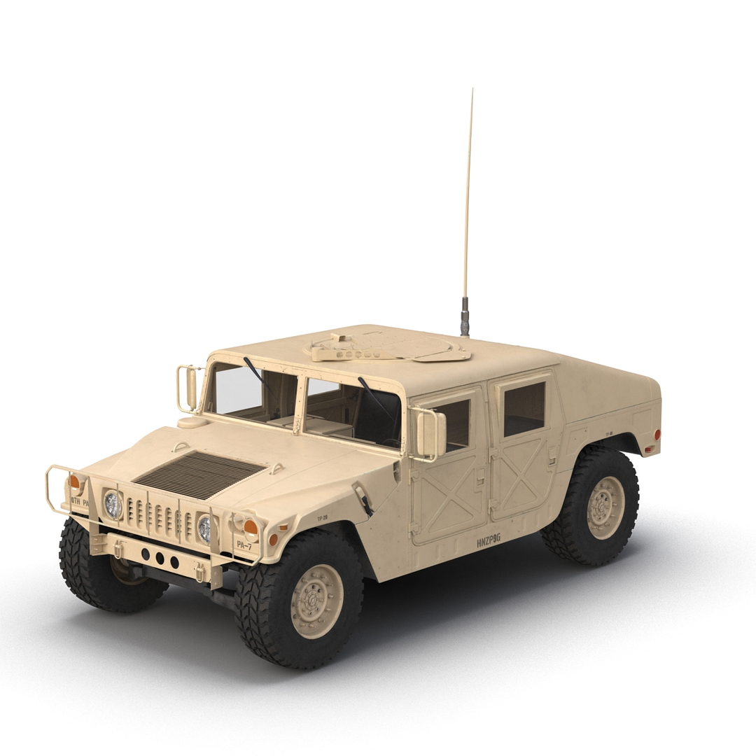 humvee desert 3d 3ds