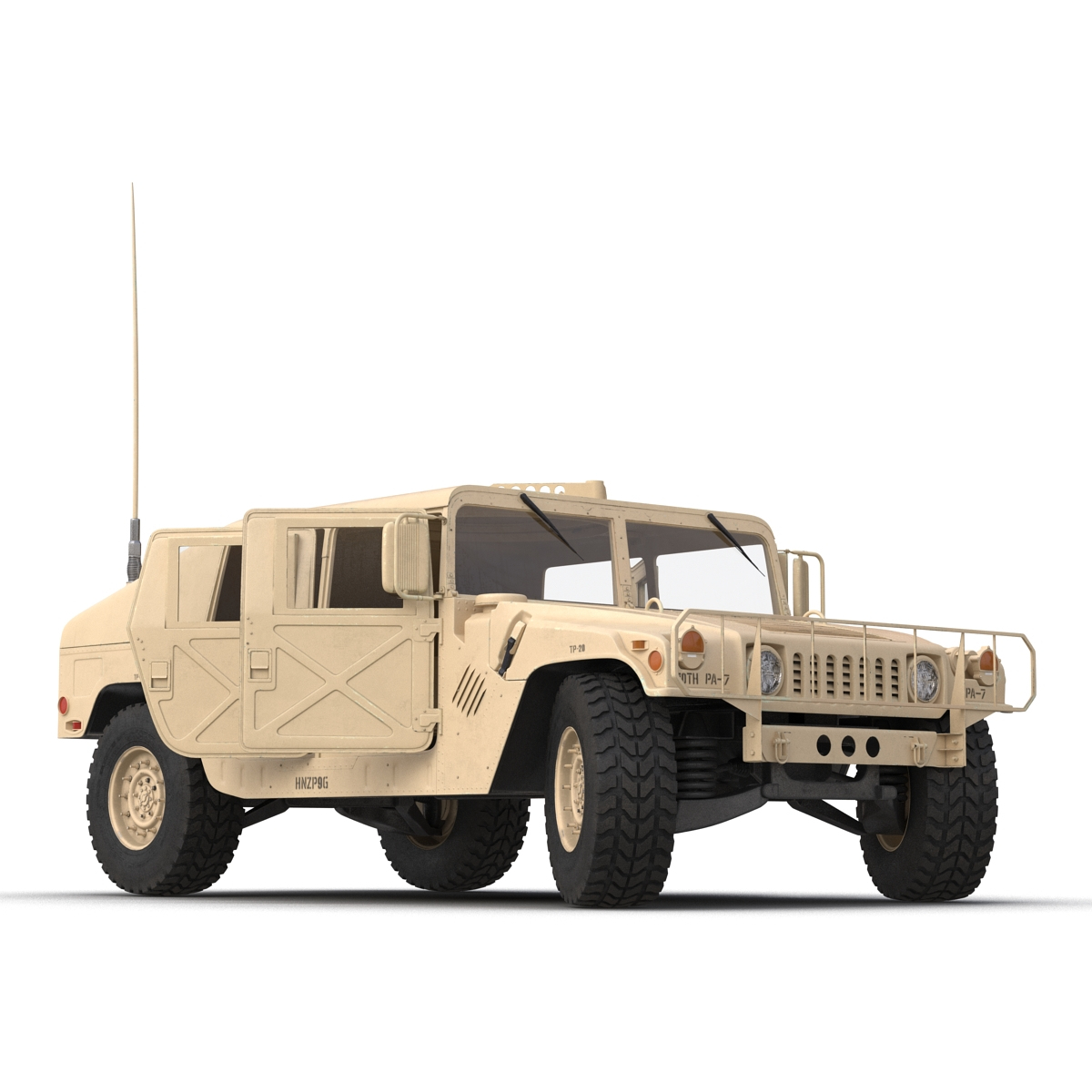 humvee desert 3d 3ds