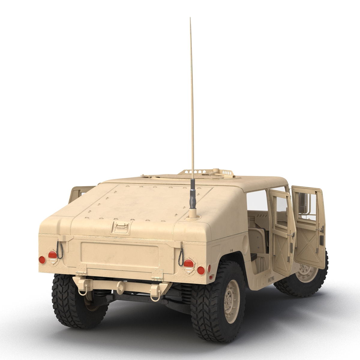 humvee desert 3d 3ds