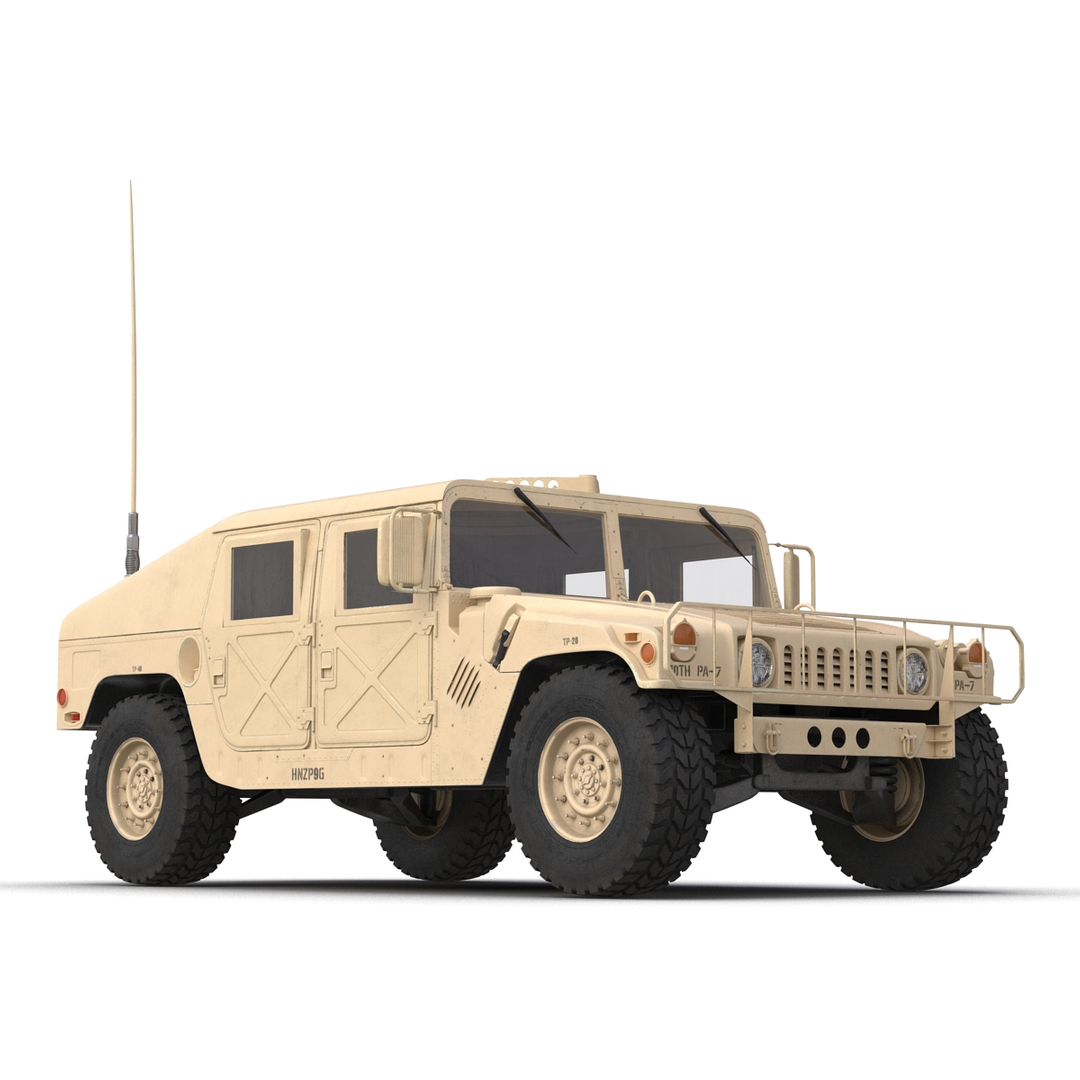 humvee desert 3d 3ds