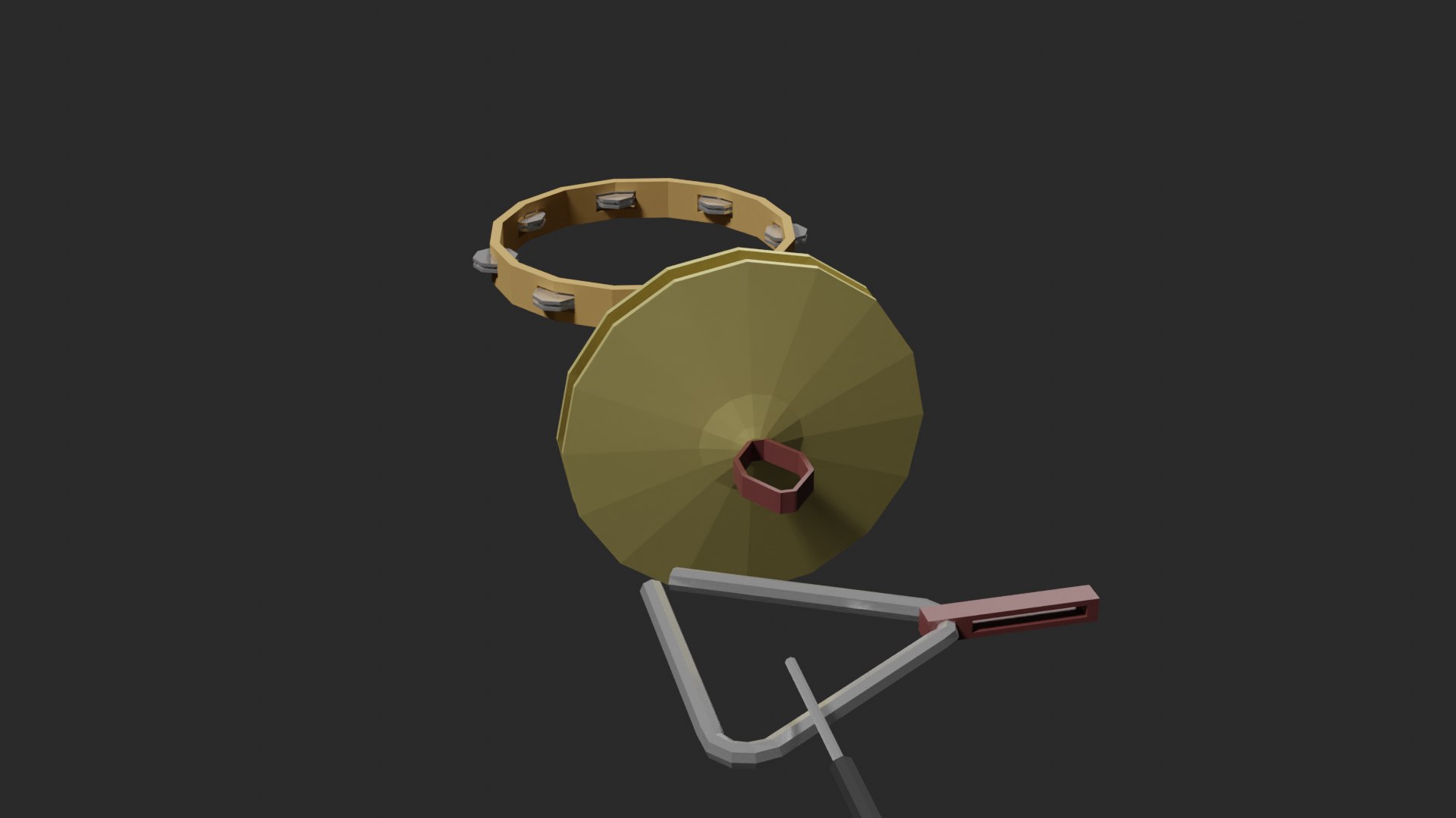 3D Lowpoly Simple Instrument Set - TurboSquid 1864676