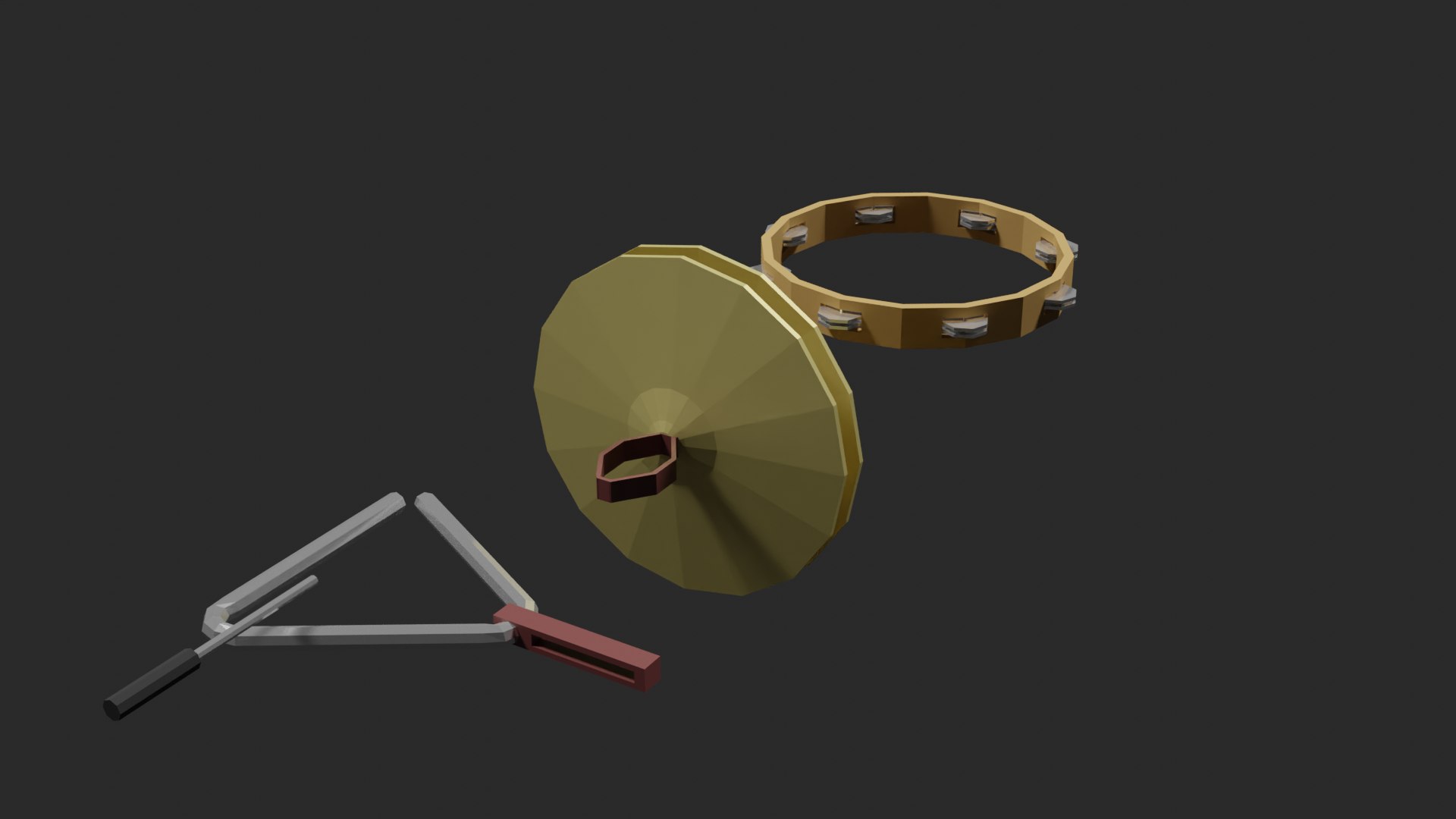 3D Lowpoly Simple Instrument Set - TurboSquid 1864676