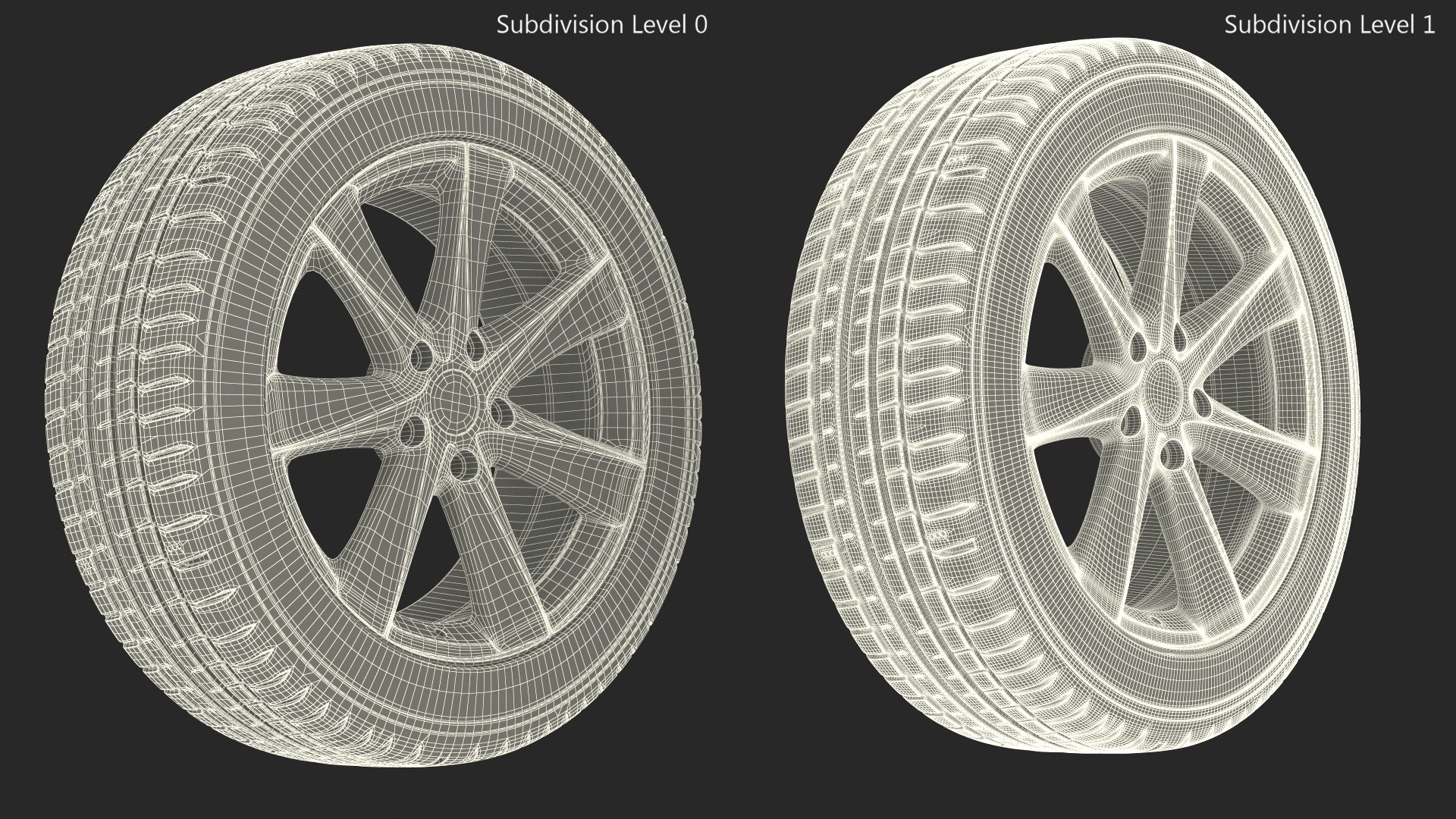 Toyota Silver Car Wheel Rim Carrying Michelin Tire 3D model ...
