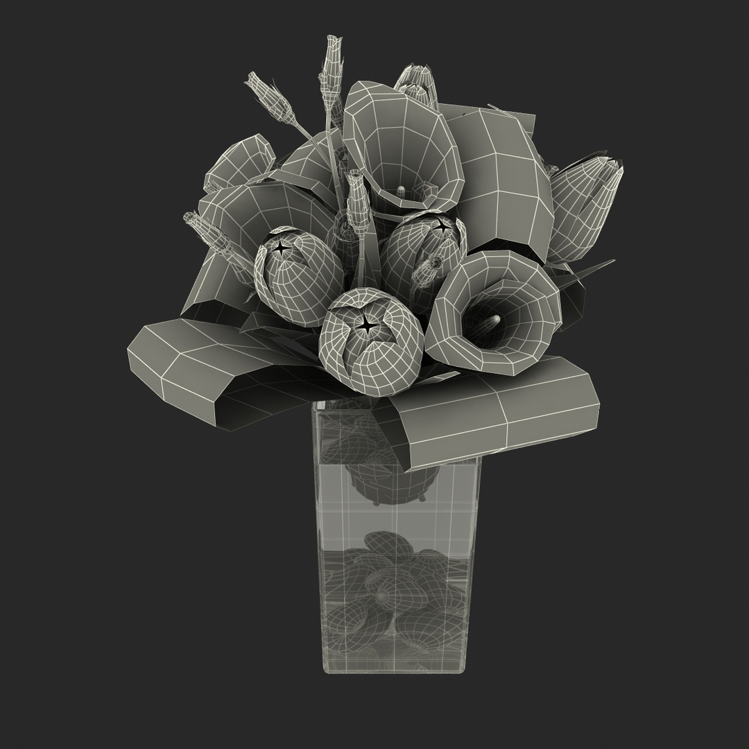 3ds Bouquet Flowers 4