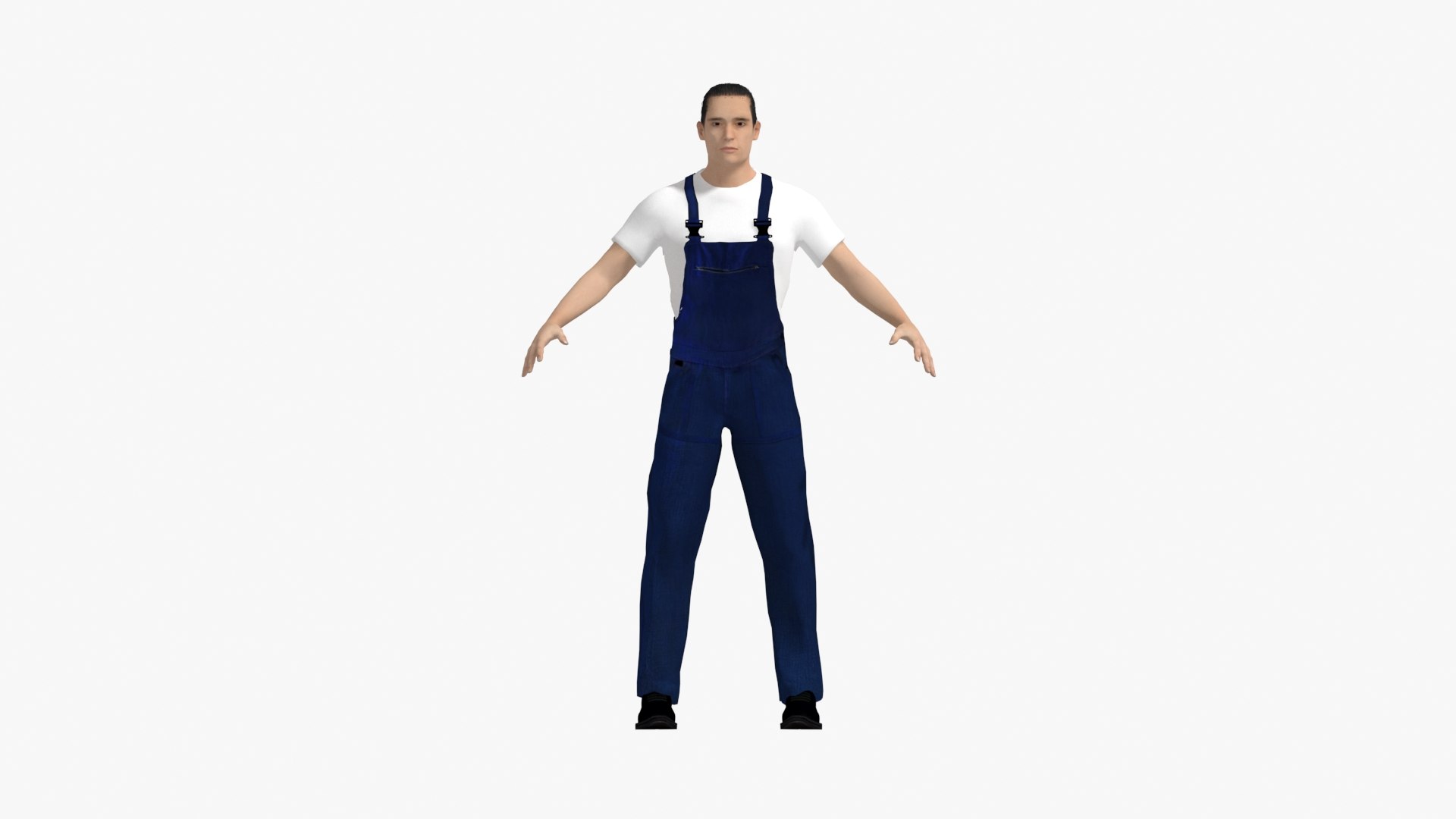 Male Worker Mechanic Work Man Character RIGGED 3D - TurboSquid 1886521