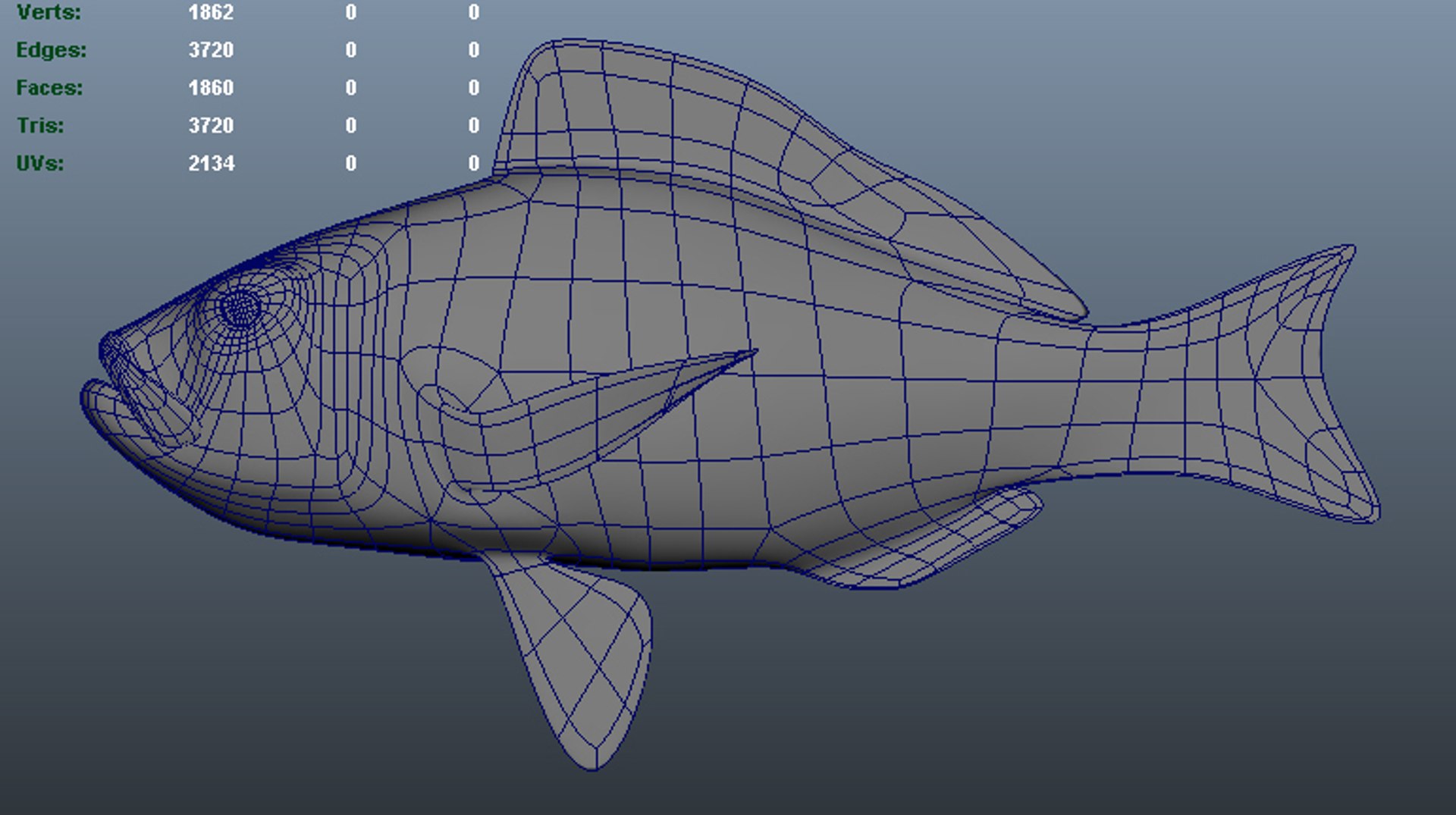 spotted rose snapper 3d ma