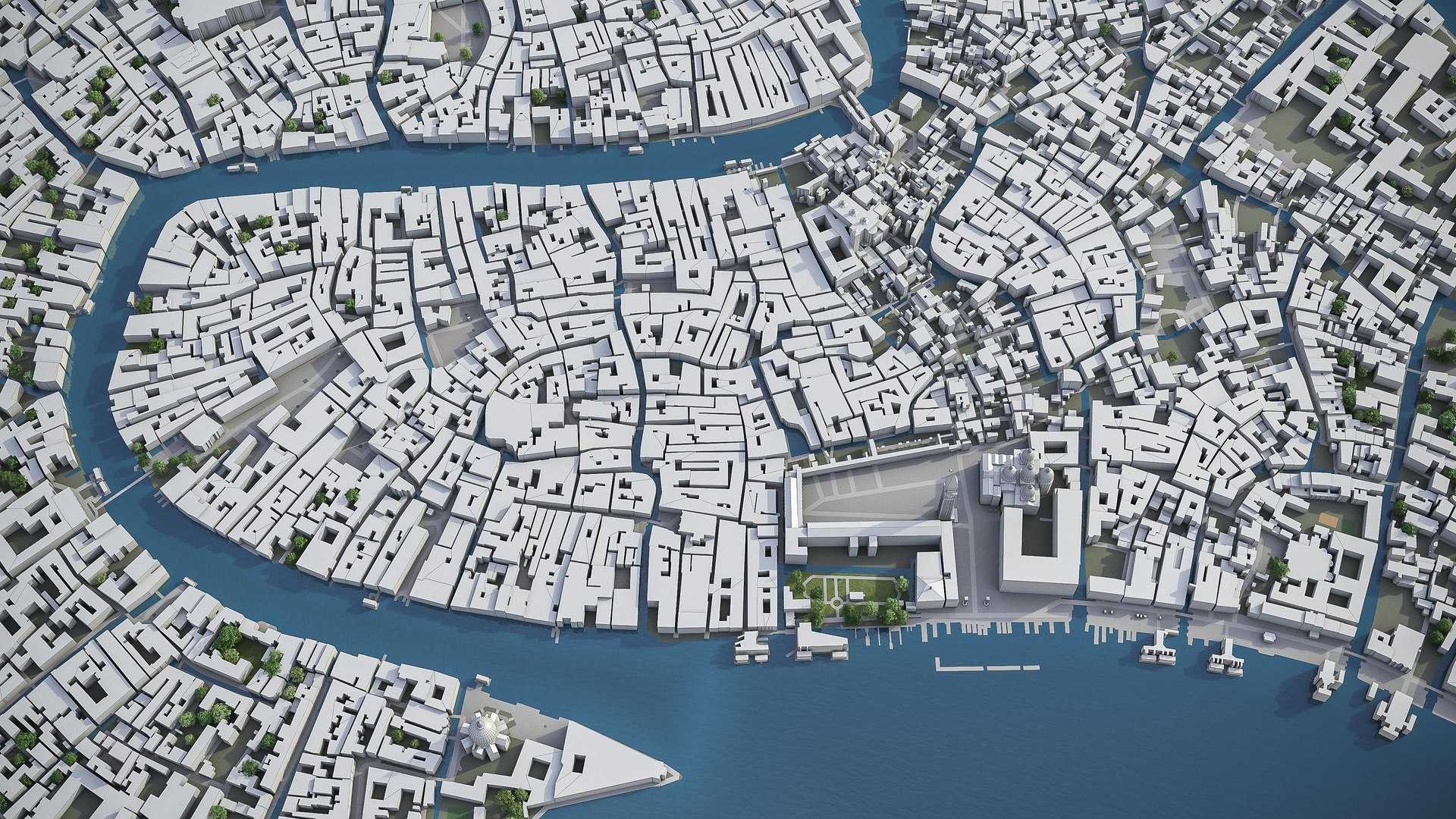 3D Model Venice Surrounding Area - - TurboSquid 1466010