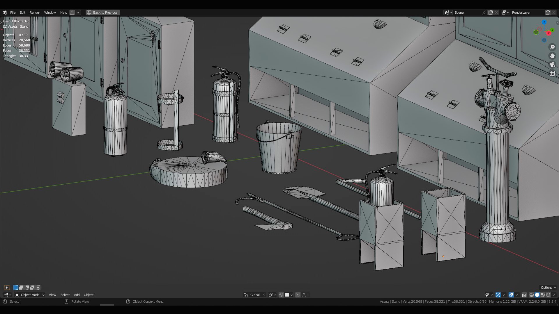 3D Fire Equipment Collection Realtime Model - TurboSquid 2214237