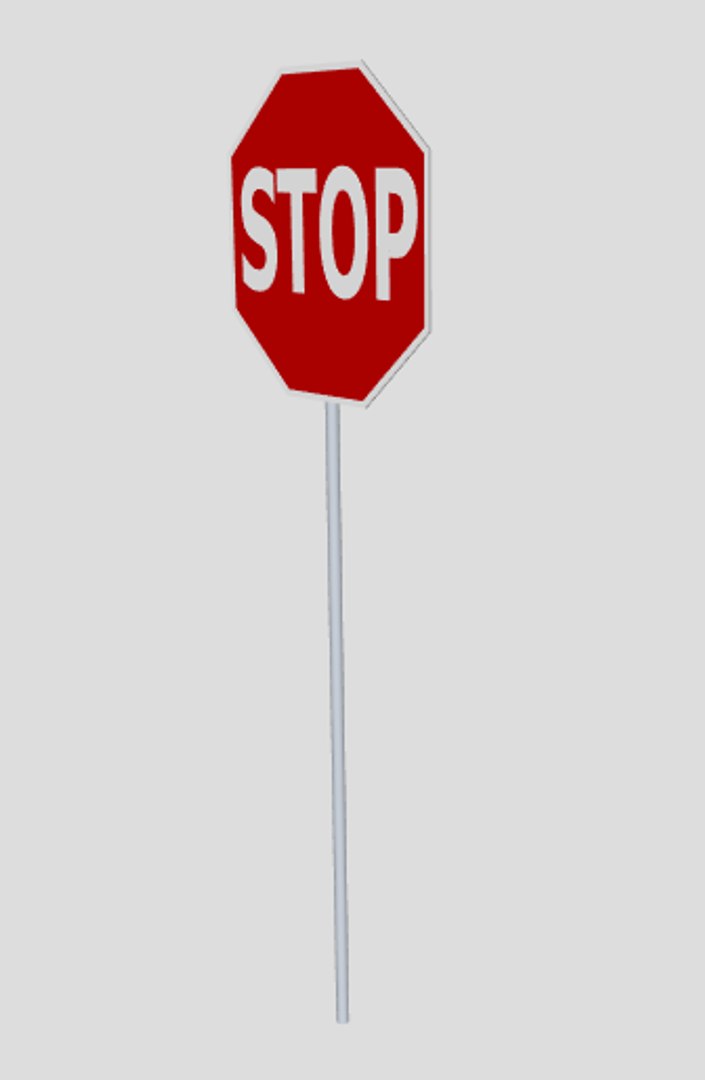 Free 3D Stop Traffic Sign - TurboSquid 1467965