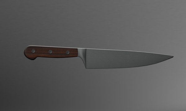 3D model Heavy Back Chefs Kitchen Knife - TurboSquid 2041511
