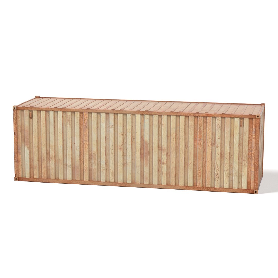 3d Model Rusty Containers