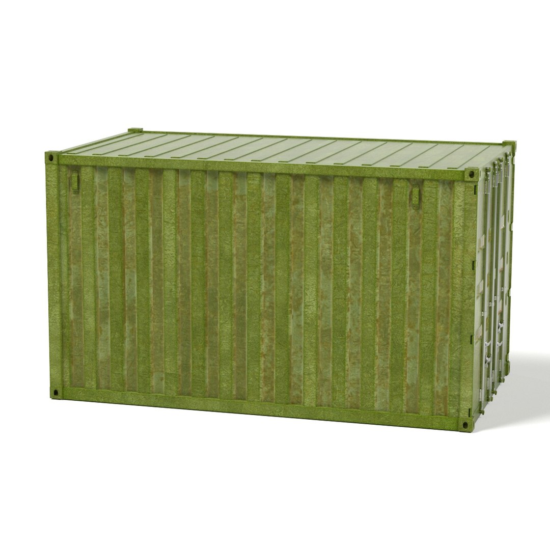 3d Model Rusty Containers