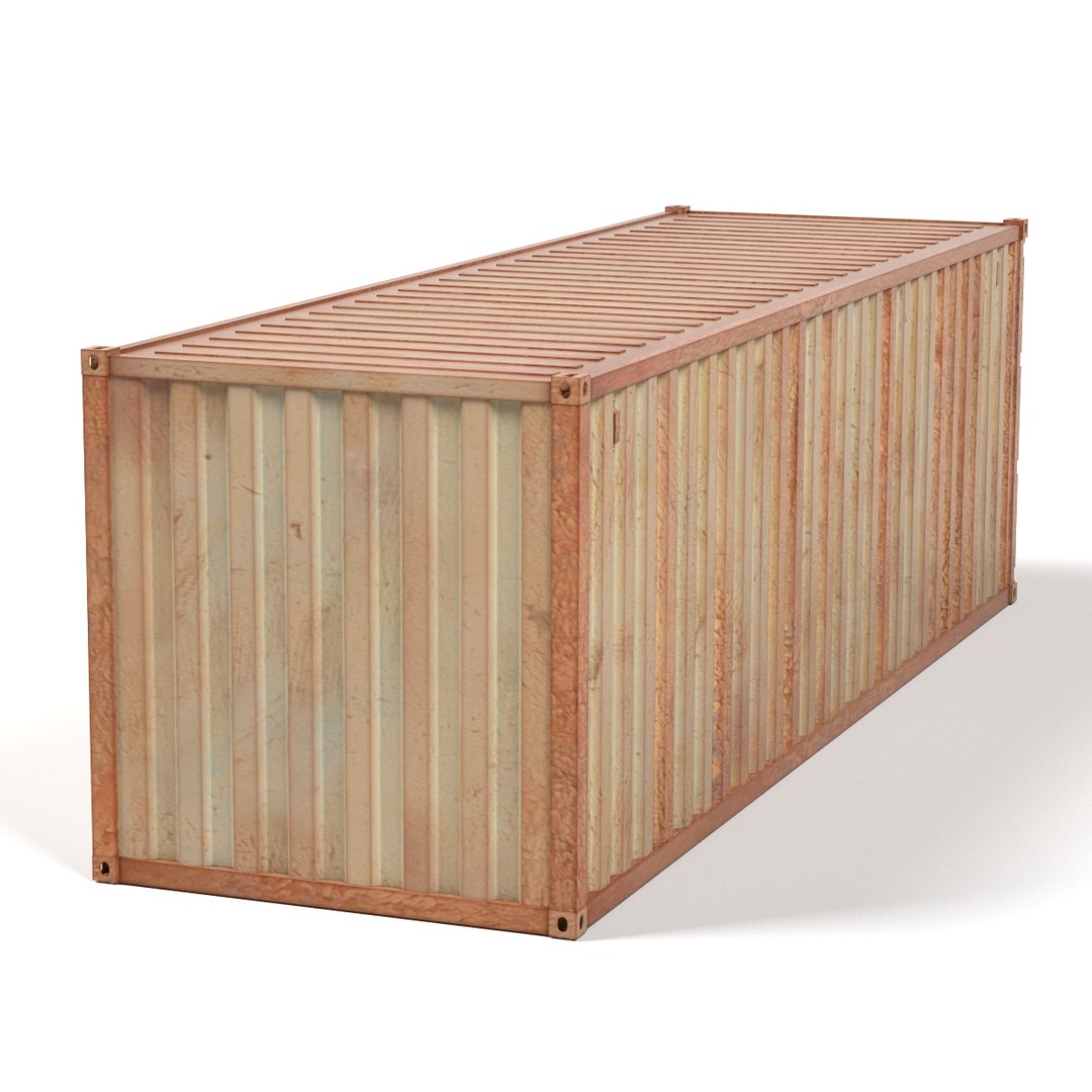 3d Model Rusty Containers