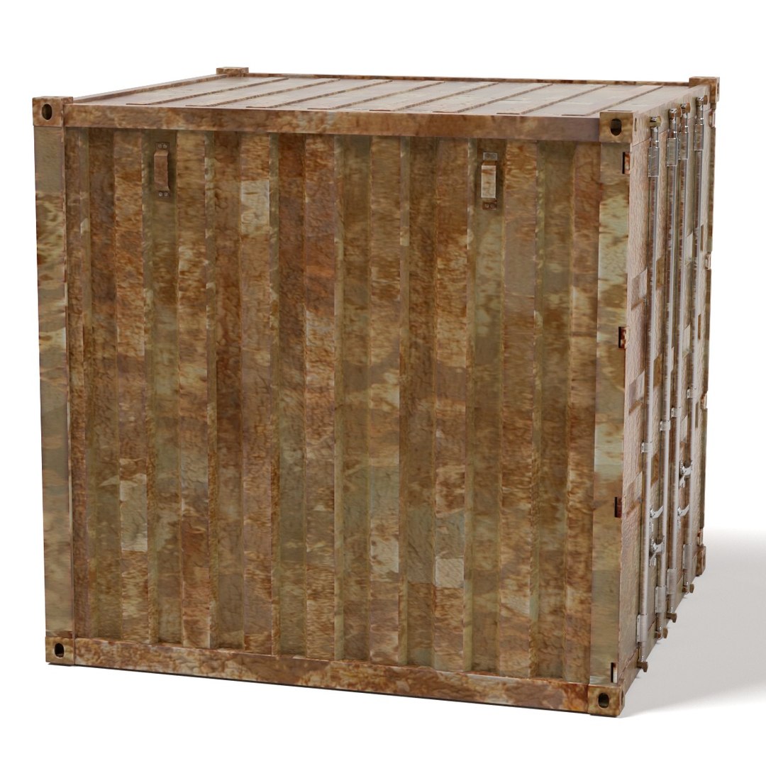 3d Model Rusty Containers