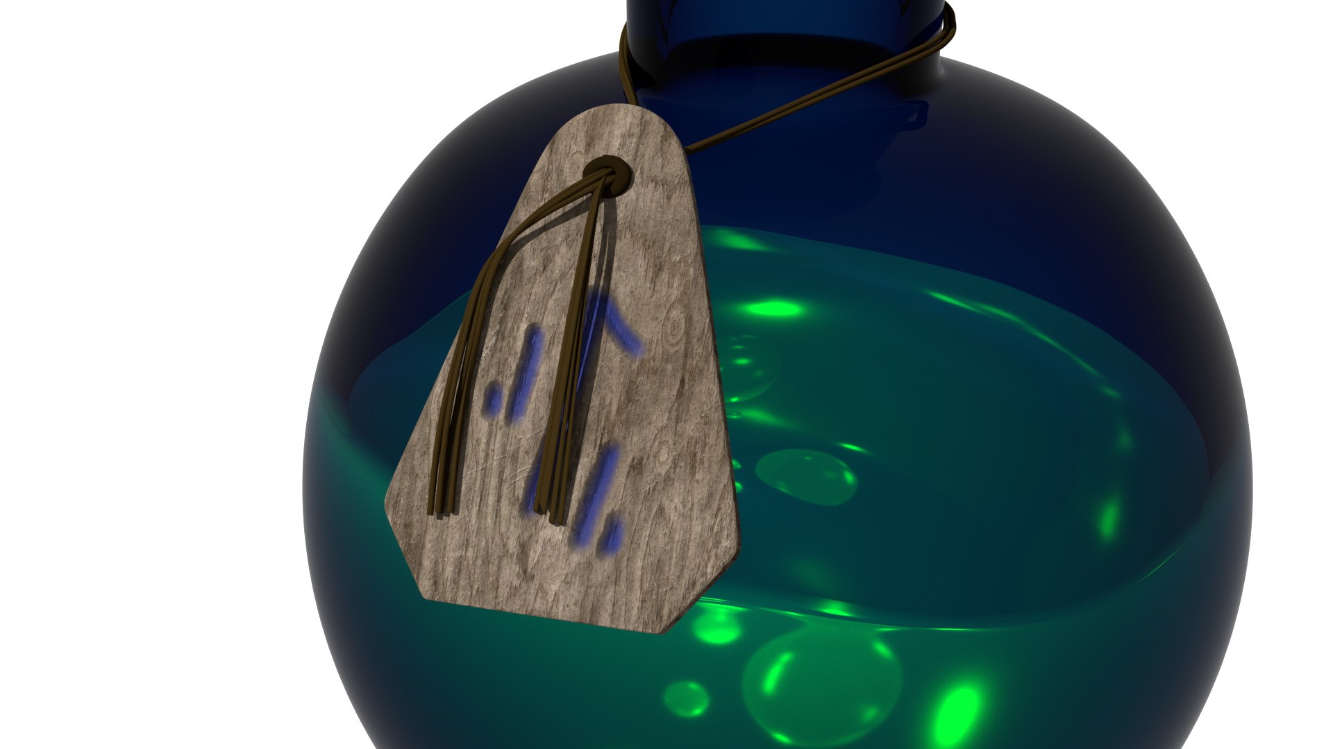Glass Bottle Potion 3D Model - TurboSquid 1651011