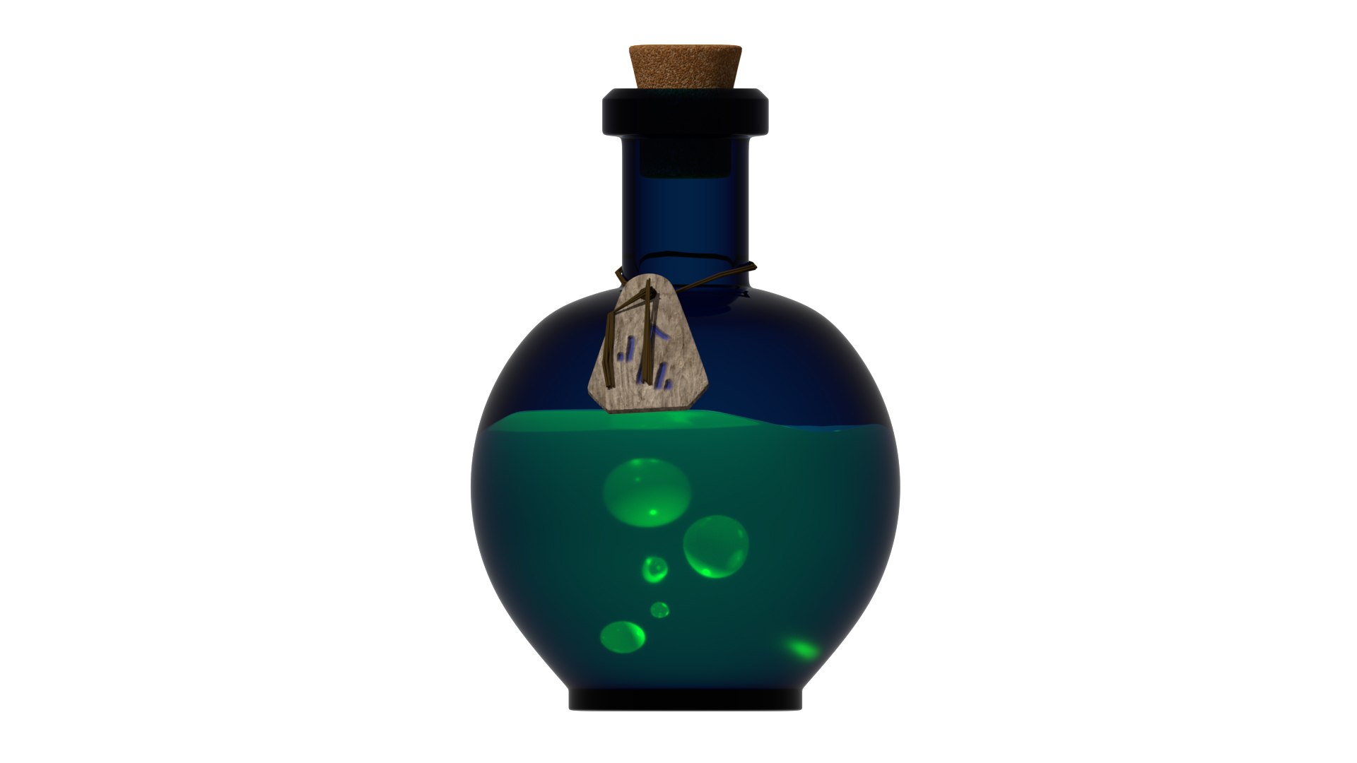 Glass Bottle Potion 3D Model - TurboSquid 1651011