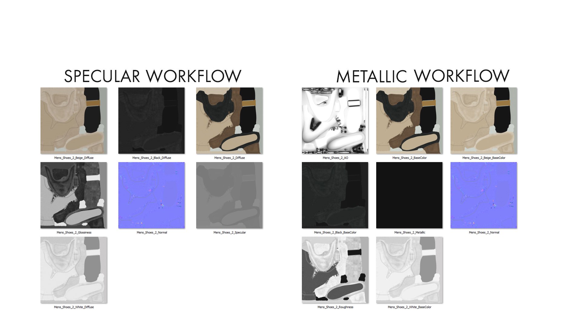 3D realistic shoes 35 collections - TurboSquid 1647327