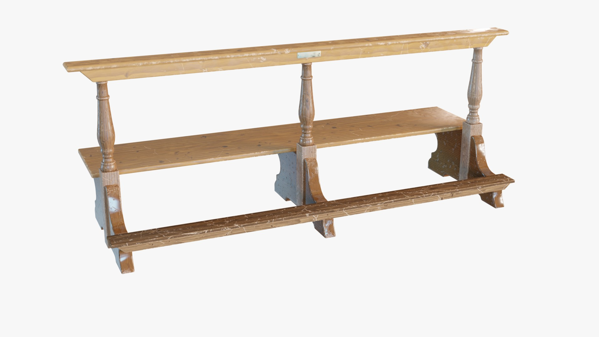 3D Church Pew Model - TurboSquid 2117357