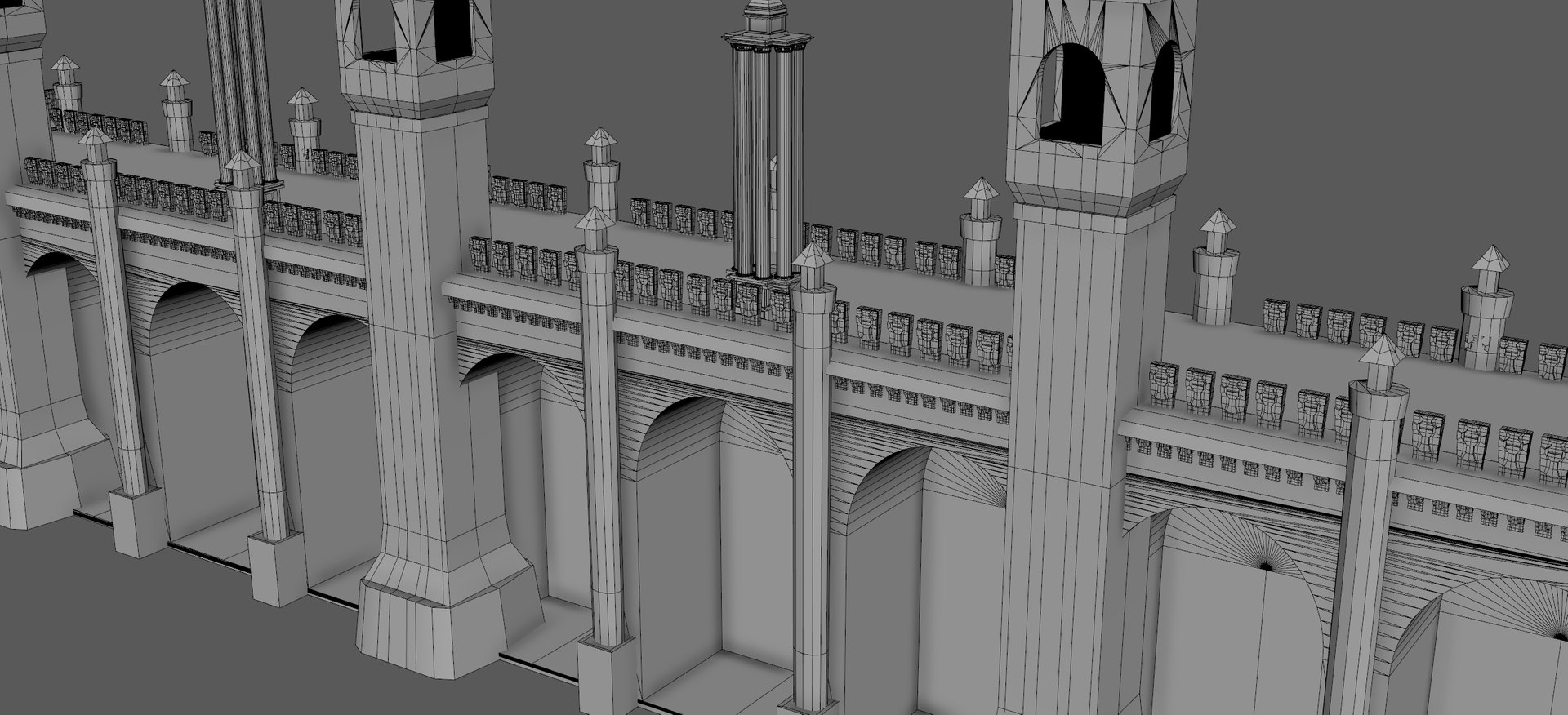 Classic Arch Structure Towers 3D - TurboSquid 1881199