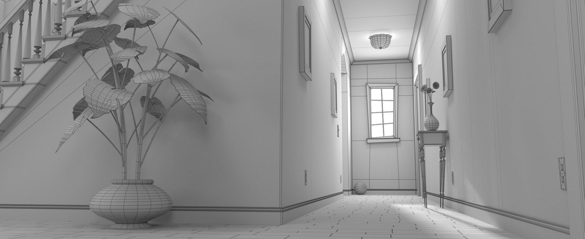 Cartoon Hall Living Room 3D model - TurboSquid 1826246