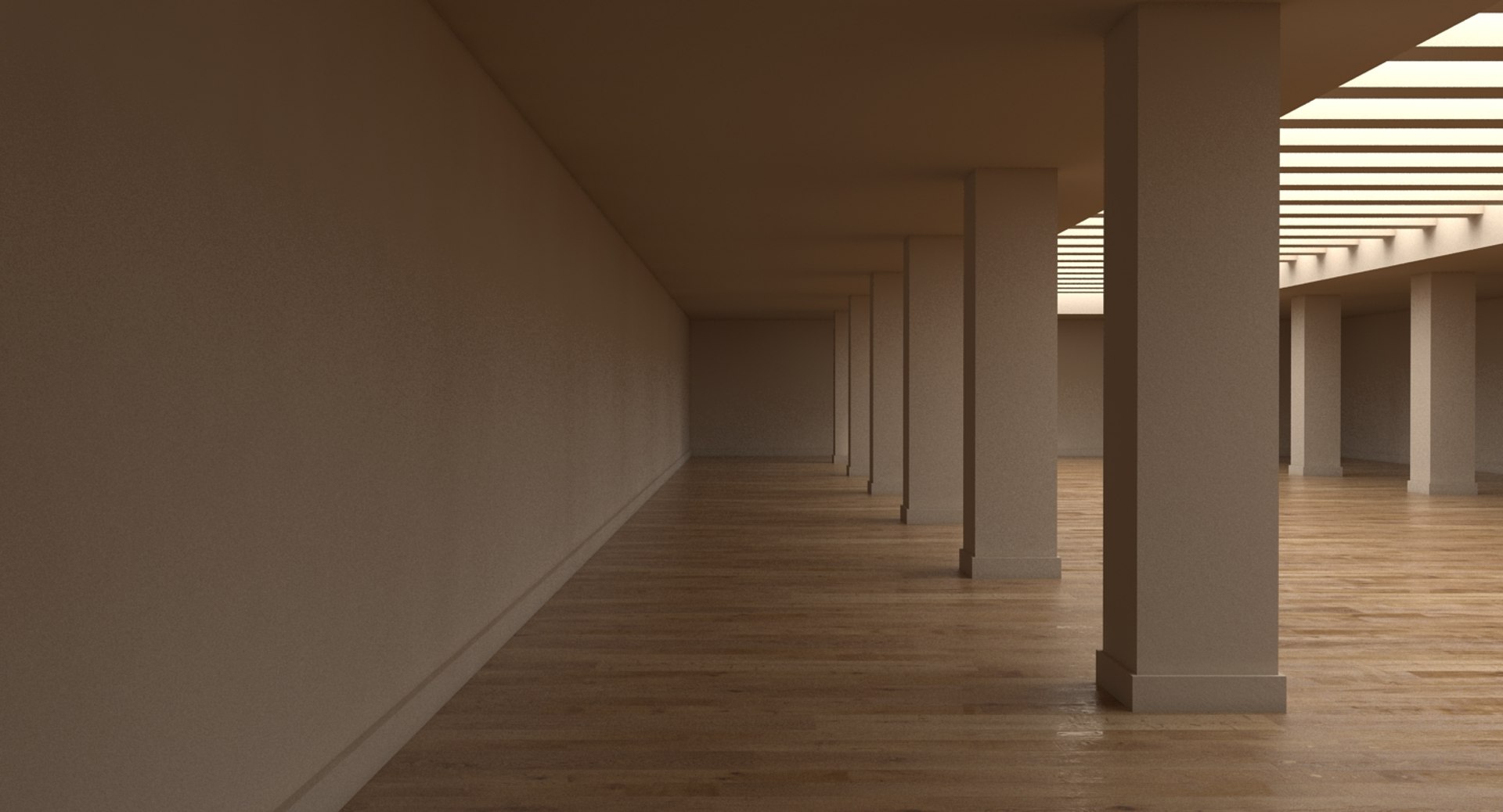 Hallway Realistic 3d Max