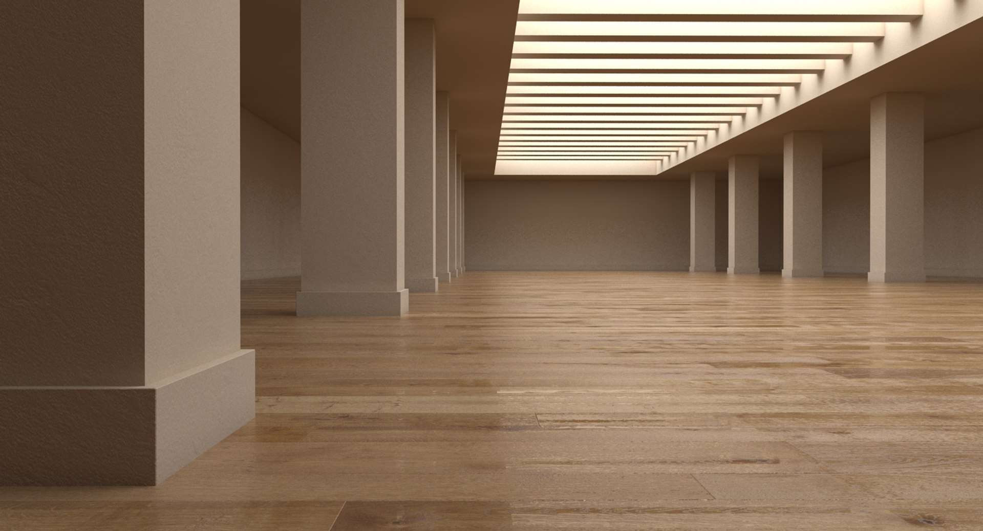 Hallway Realistic 3d Max