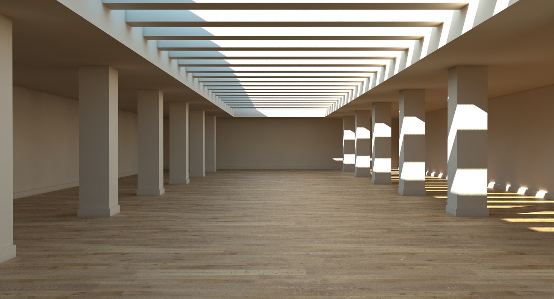 Hallway Realistic 3d Max
