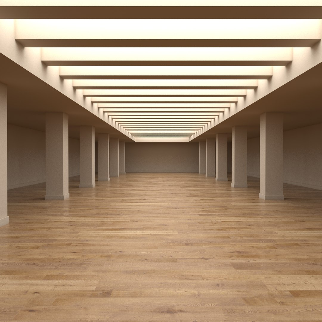 Hallway Realistic 3d Max