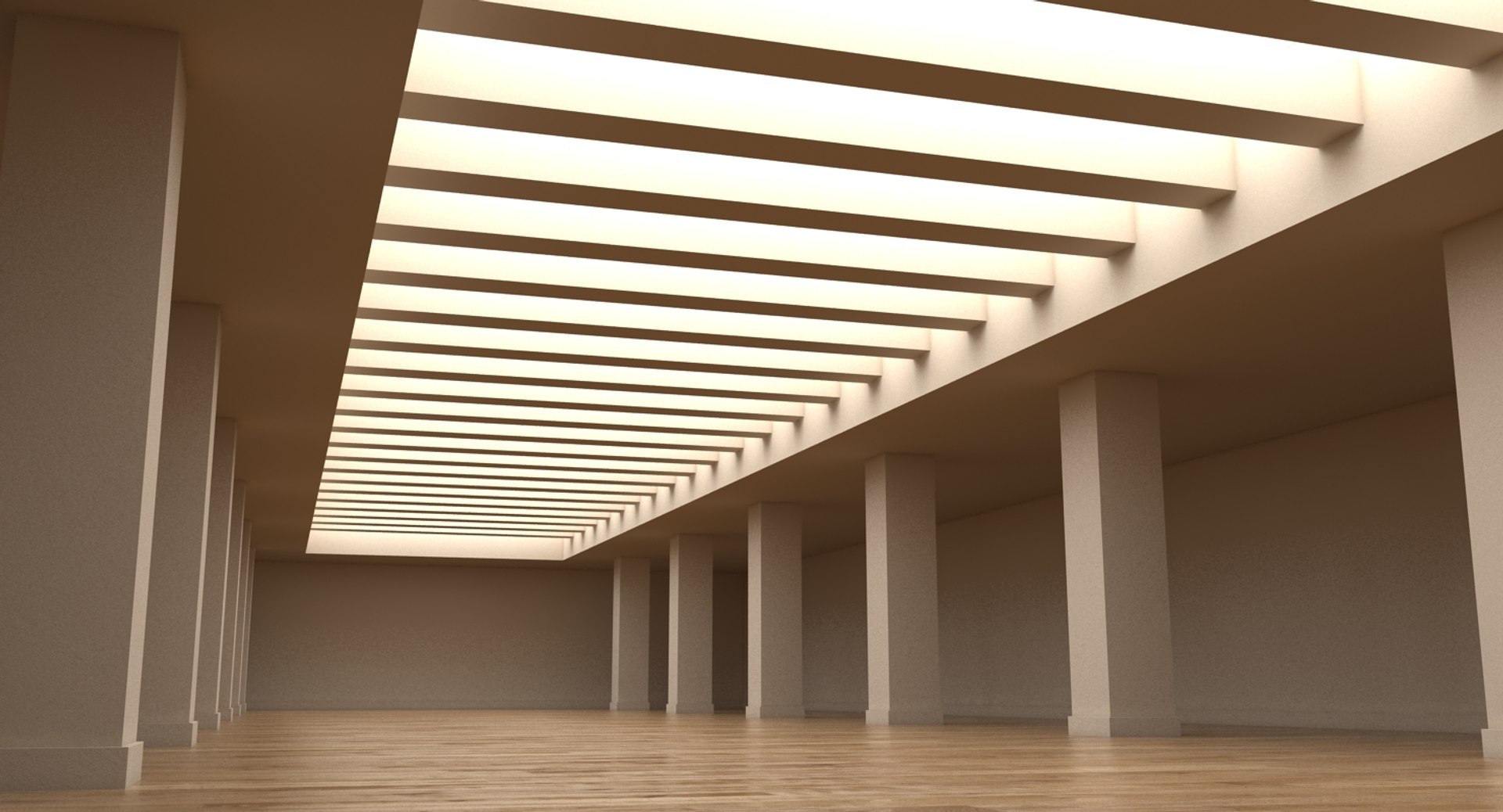 Hallway Realistic 3d Max