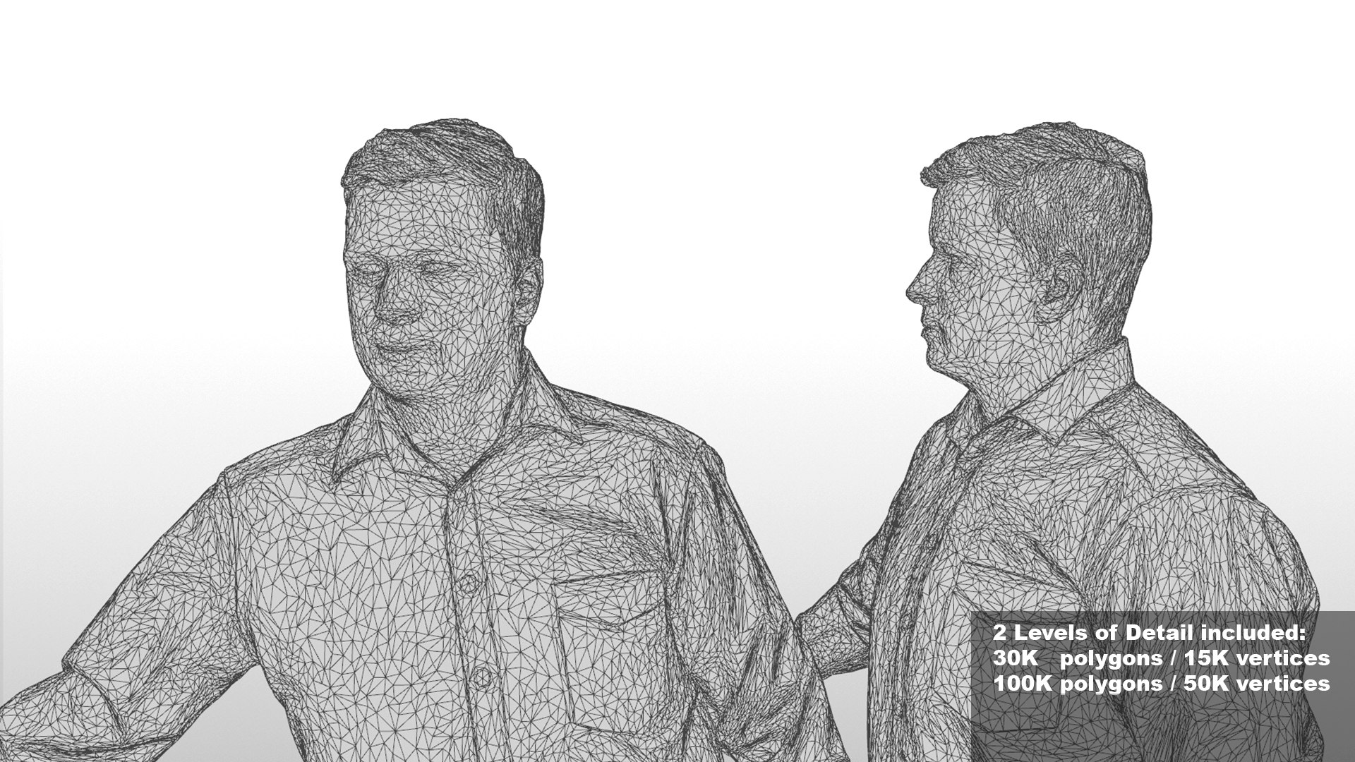 3D Man Leaning - TurboSquid 1710859