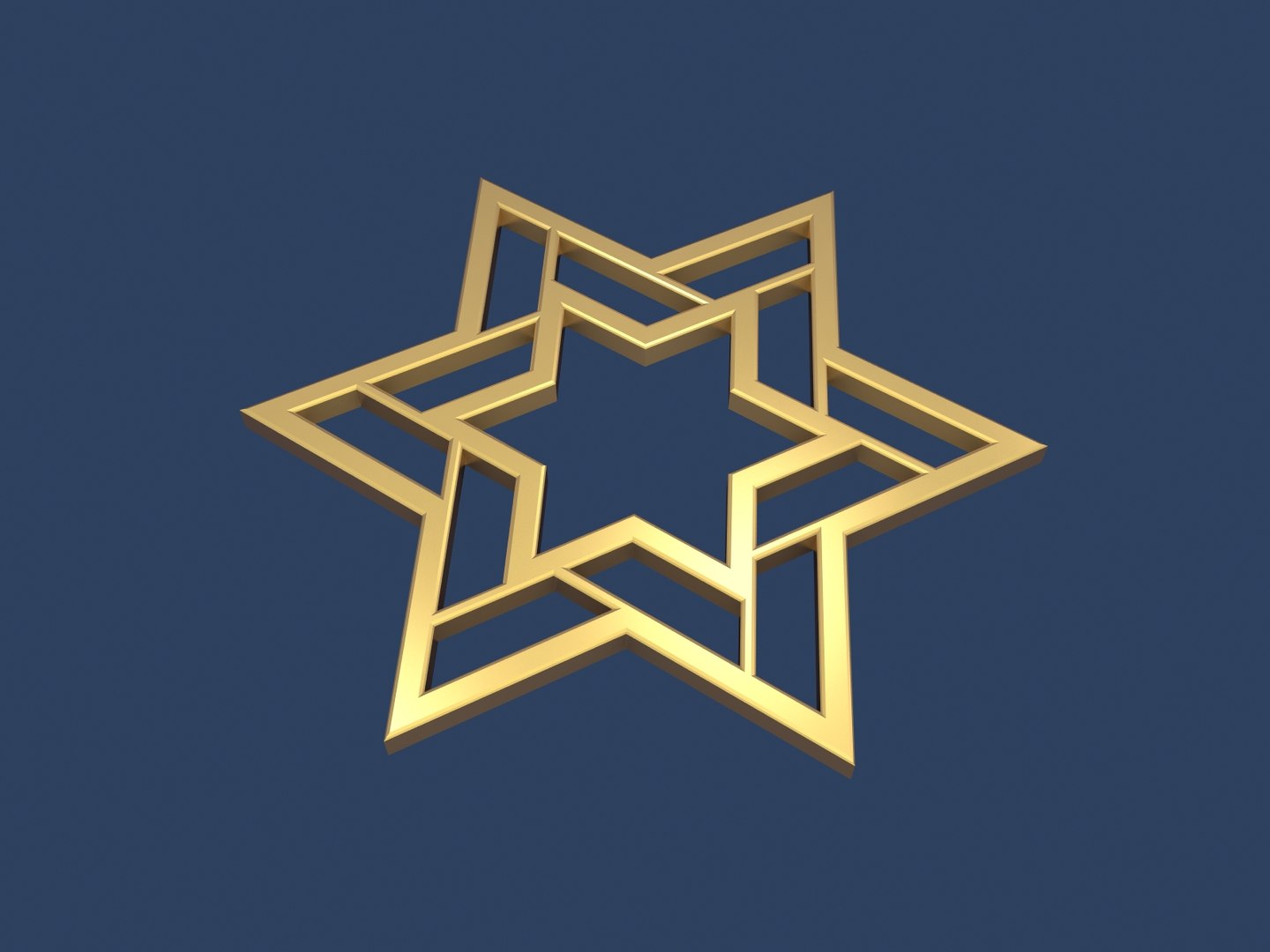 Star david model - TurboSquid 1430076