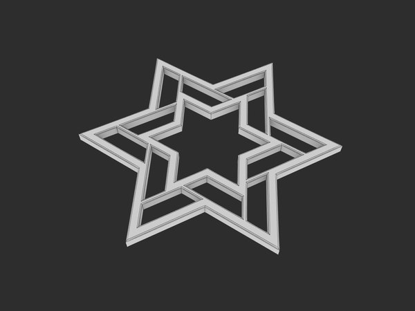 Star david model - TurboSquid 1430076