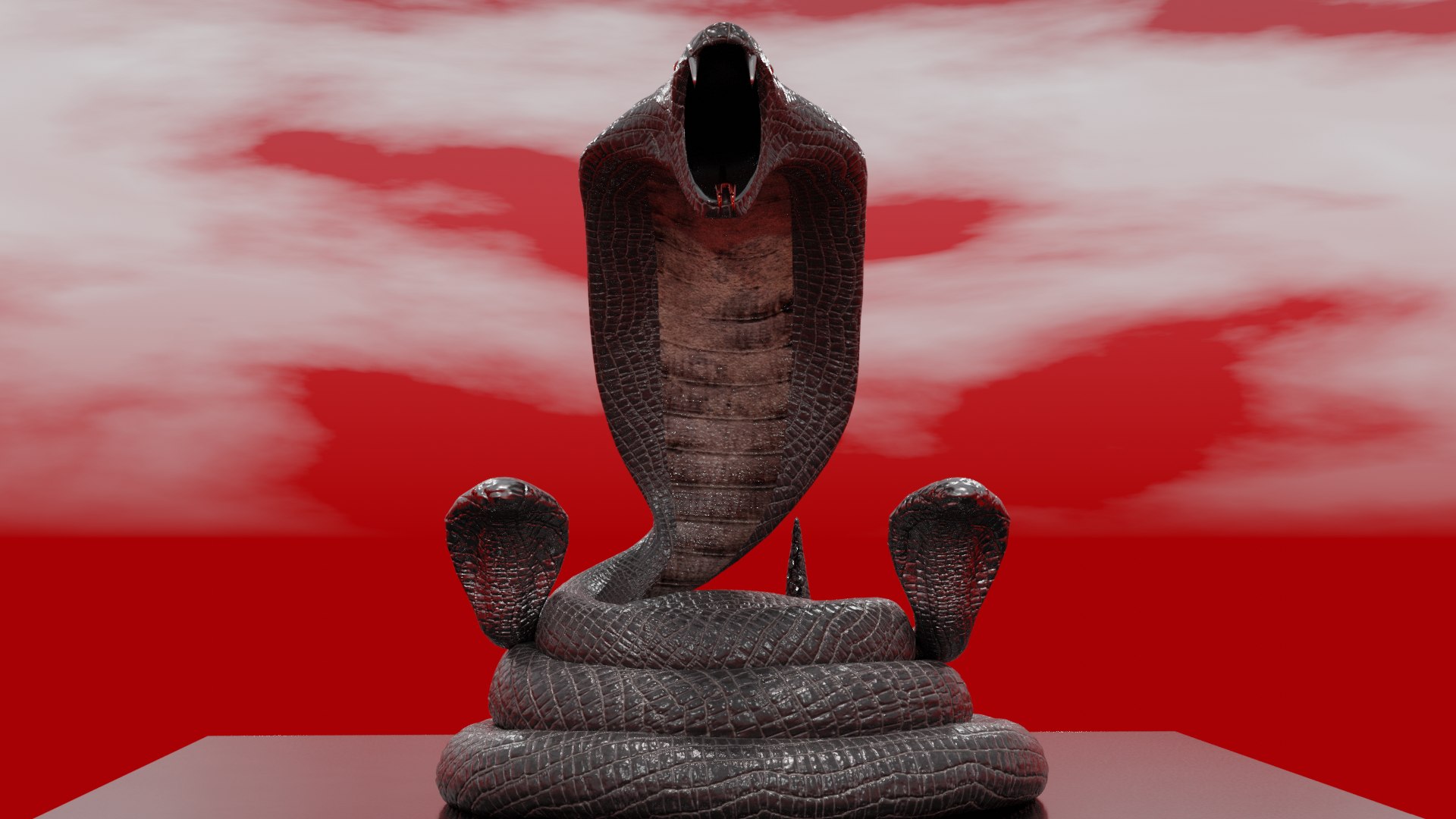 3D FANTASY SNAKE THRONE LOWPOLY PBR 3D MODEL - TurboSquid 1912659