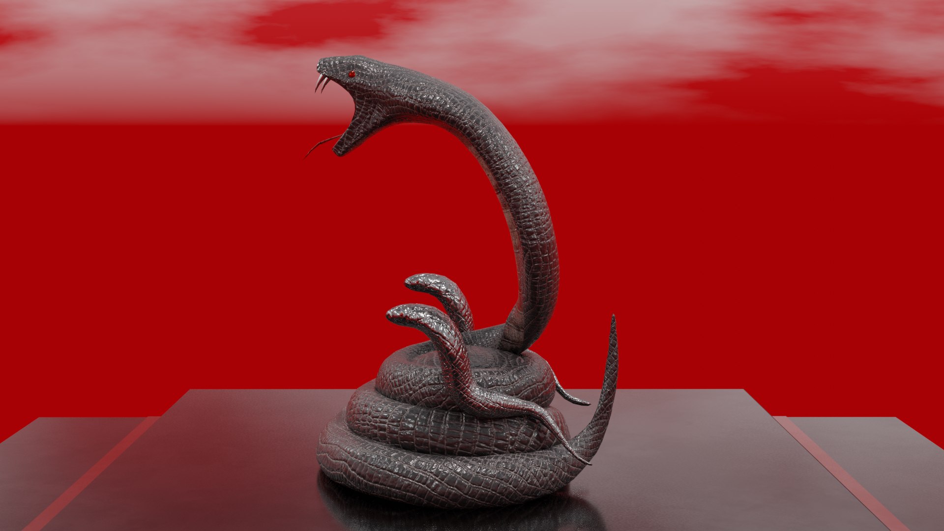3D FANTASY SNAKE THRONE LOWPOLY PBR 3D MODEL - TurboSquid 1912659