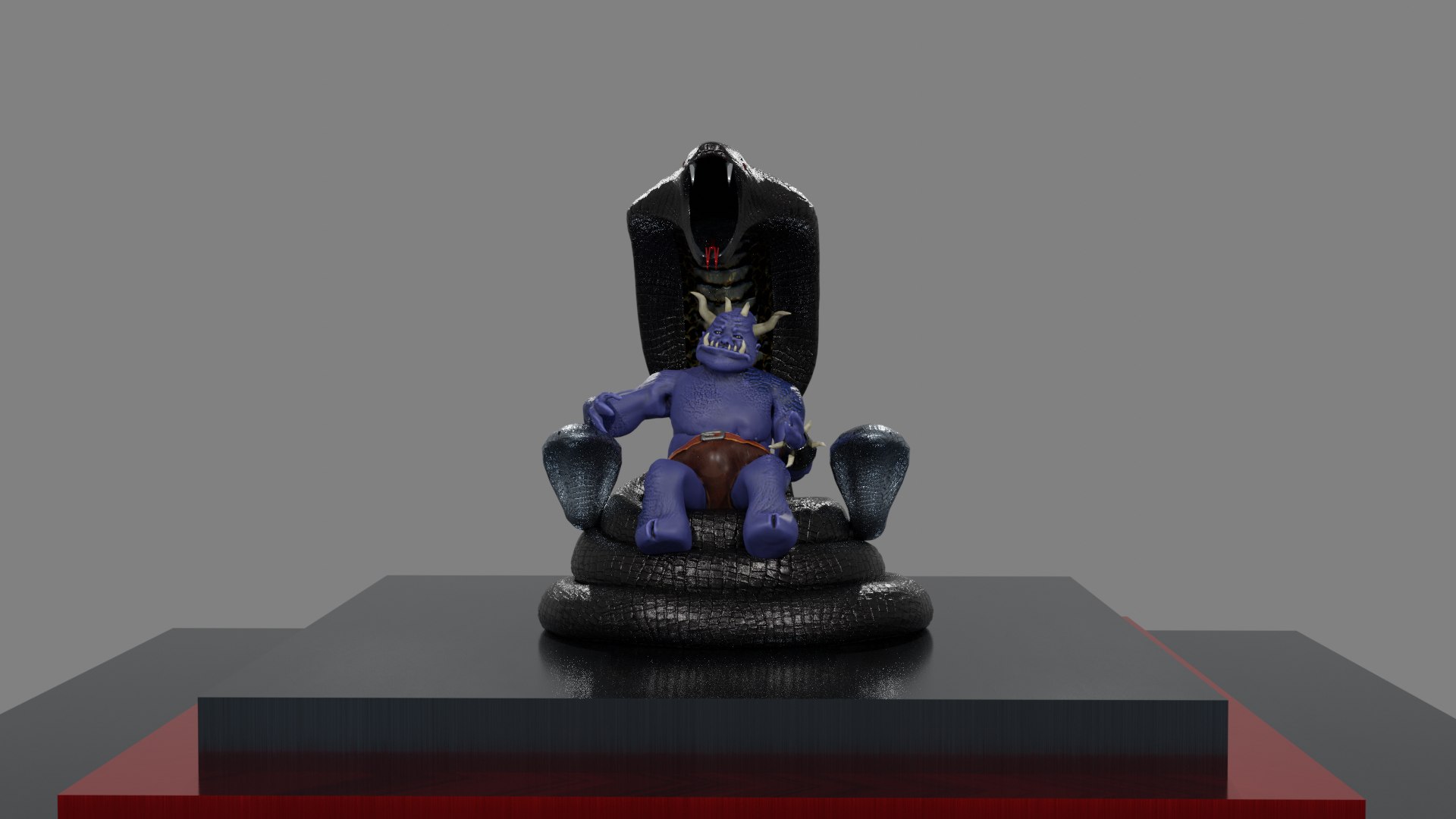 3D FANTASY SNAKE THRONE LOWPOLY PBR 3D MODEL - TurboSquid 1912659