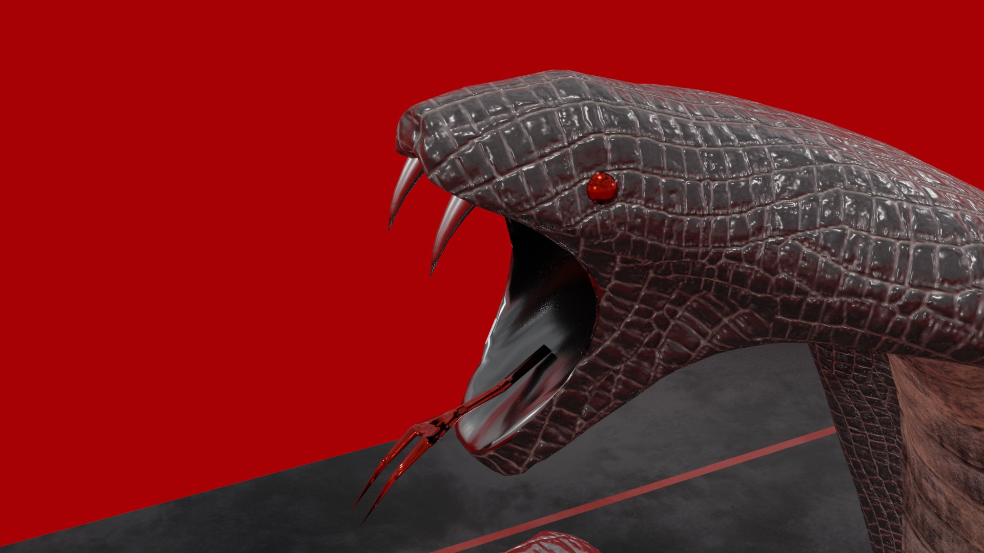 3D FANTASY SNAKE THRONE LOWPOLY PBR 3D MODEL - TurboSquid 1912659