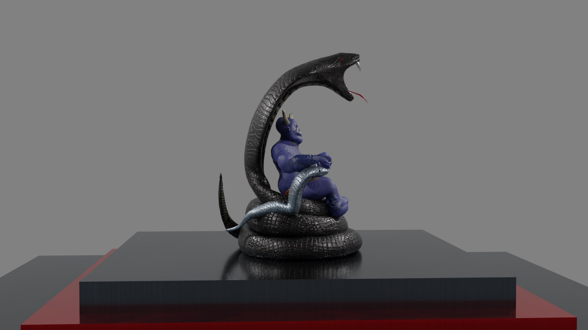 3D FANTASY SNAKE THRONE LOWPOLY PBR 3D MODEL - TurboSquid 1912659