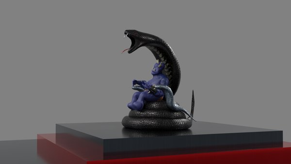 3D FANTASY SNAKE THRONE LOWPOLY PBR 3D MODEL - TurboSquid 1912659