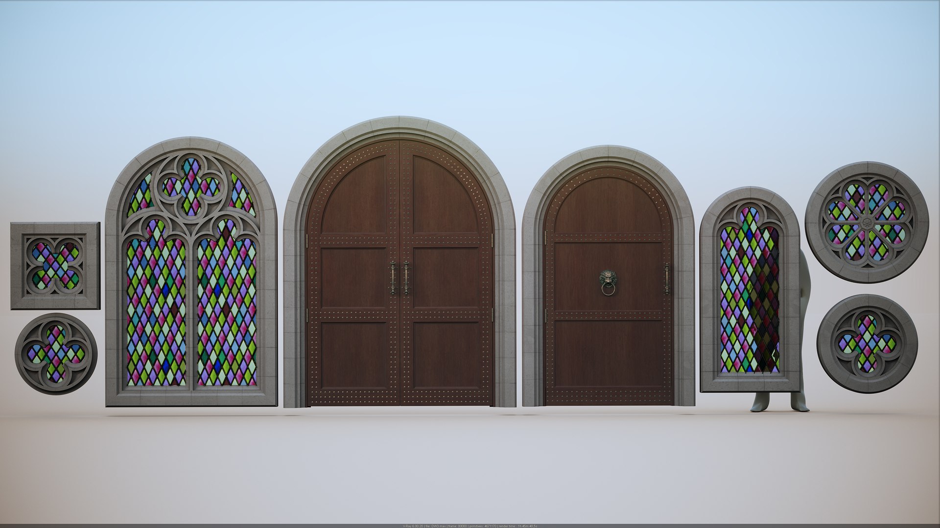 Medieval Windows And Doors 3D Model - TurboSquid 1980159