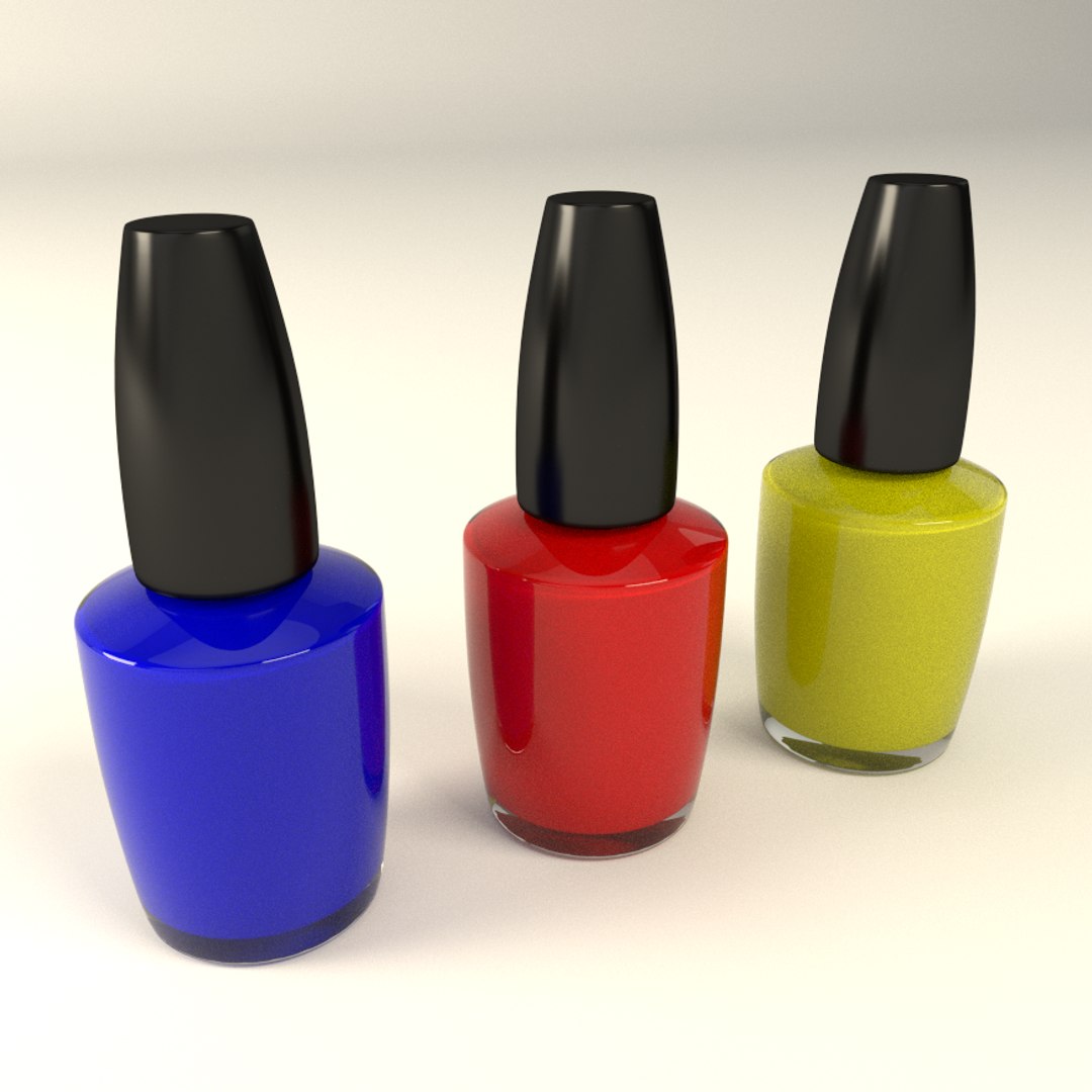 3d Nail Polish Model