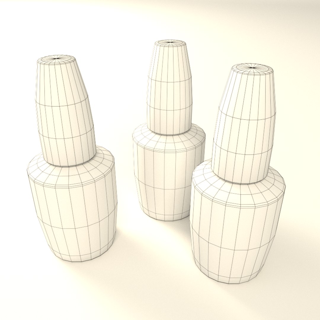 3d Nail Polish Model