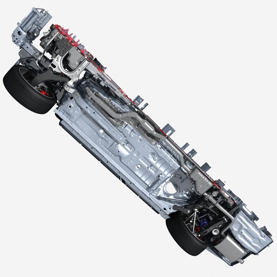 Car Frame Chassis Cutaway 3D - TurboSquid 1574803