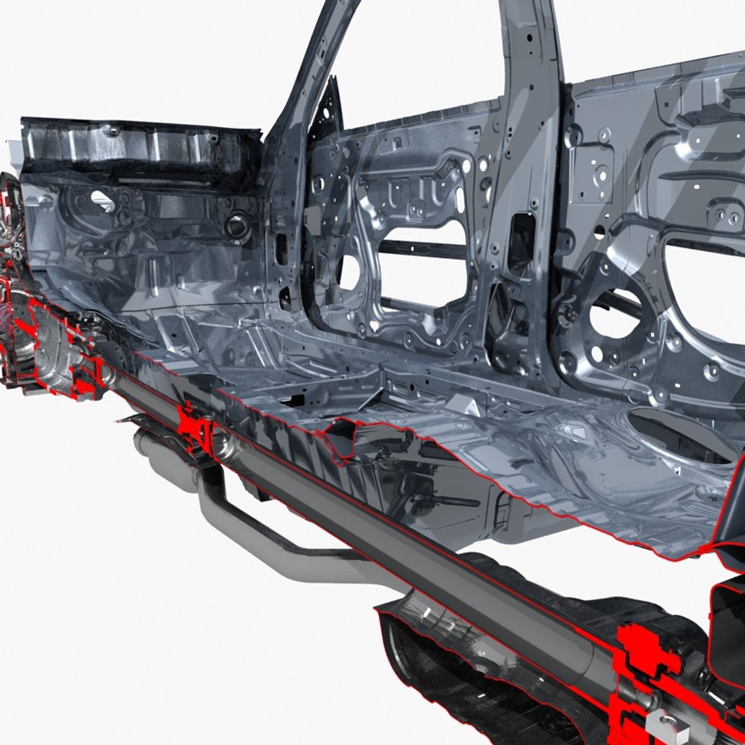 Car Frame Chassis Cutaway 3D - TurboSquid 1574803