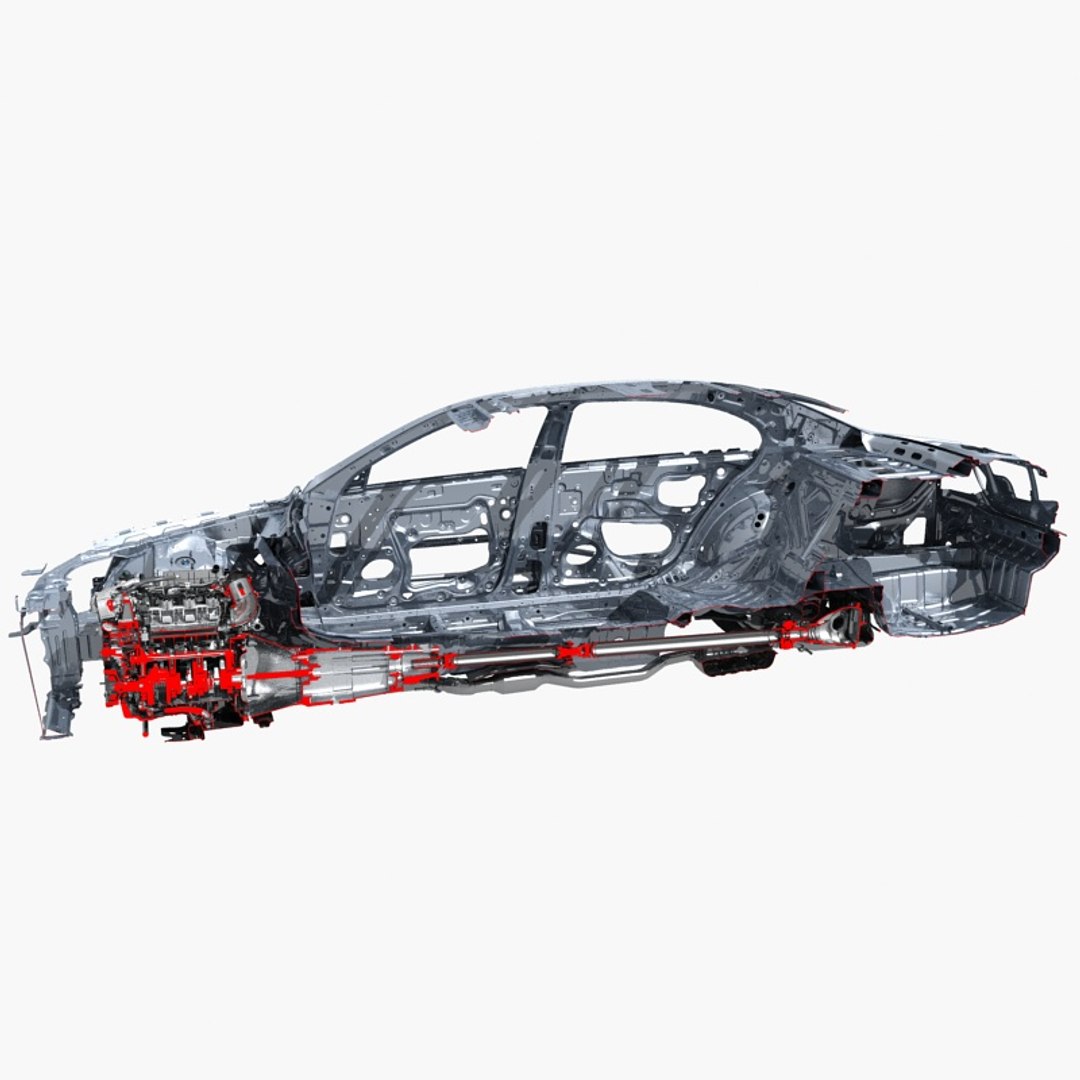 Car Frame Chassis Cutaway 3D - TurboSquid 1574803