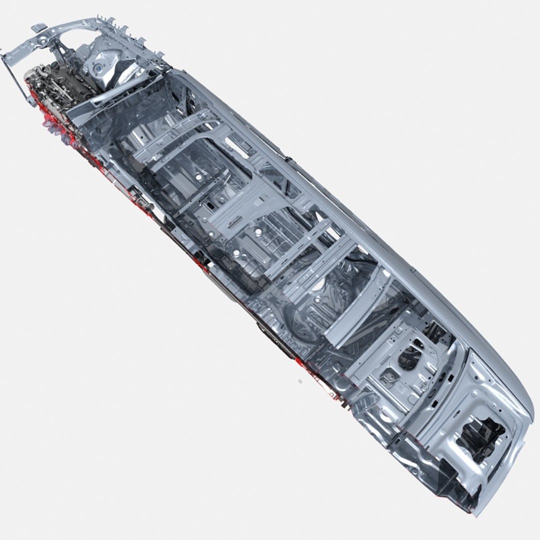 Car Frame Chassis Cutaway 3D - TurboSquid 1574803