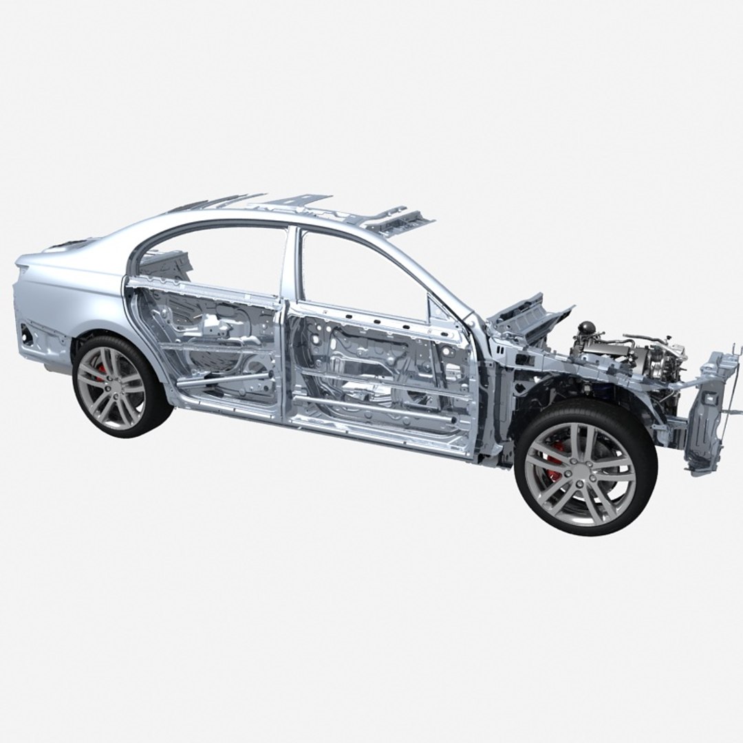 Car Frame Chassis Cutaway 3D - TurboSquid 1574803