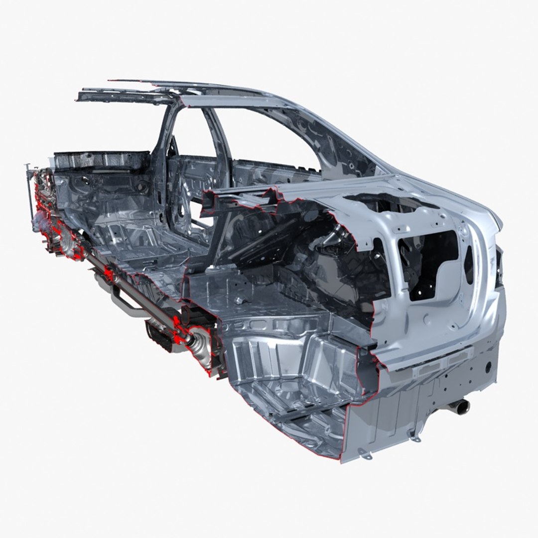 Car Frame Chassis Cutaway 3D - TurboSquid 1574803