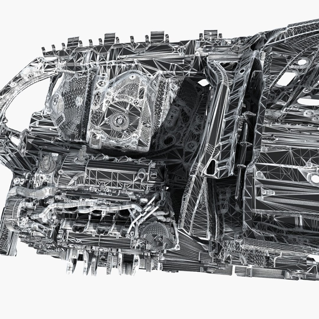 Car Frame Chassis Cutaway 3D - TurboSquid 1574803