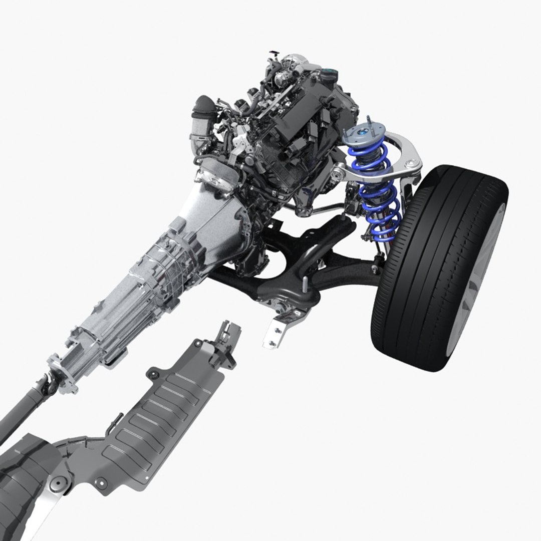 Car Frame Chassis Cutaway 3D - TurboSquid 1574803